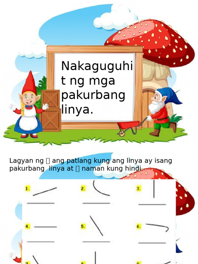 Q1 - FILIPINO - MOD 5 - Nakaguguhit NG Mga Pakurbang Linya | PDF