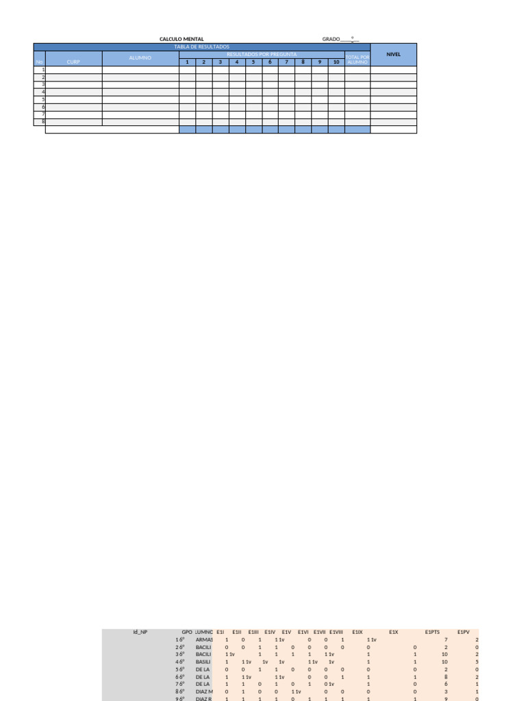 REGISTRO DE CALCULO MENTAL | PDF | Yugoslav Wars | United Nations ...