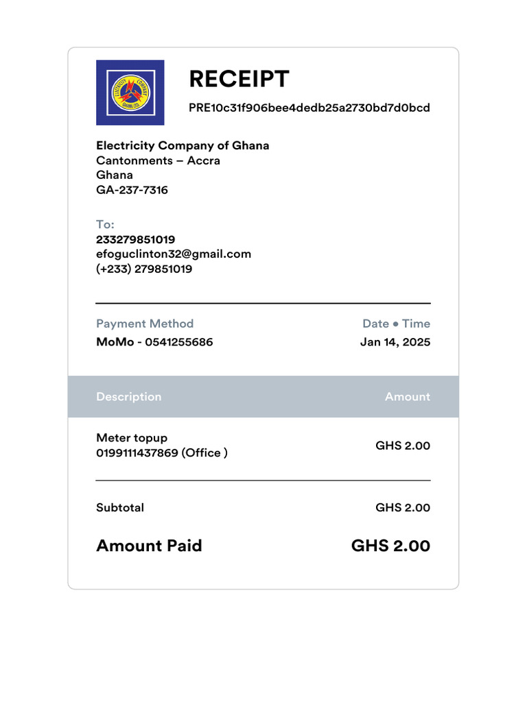 ECG PowerApp Receipt PRD | PDF