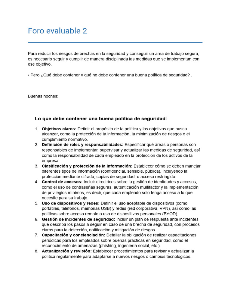 Foro Evaluable 2 CURSO F220035AA-12-401 | PDF | Valores | Red privada virtual