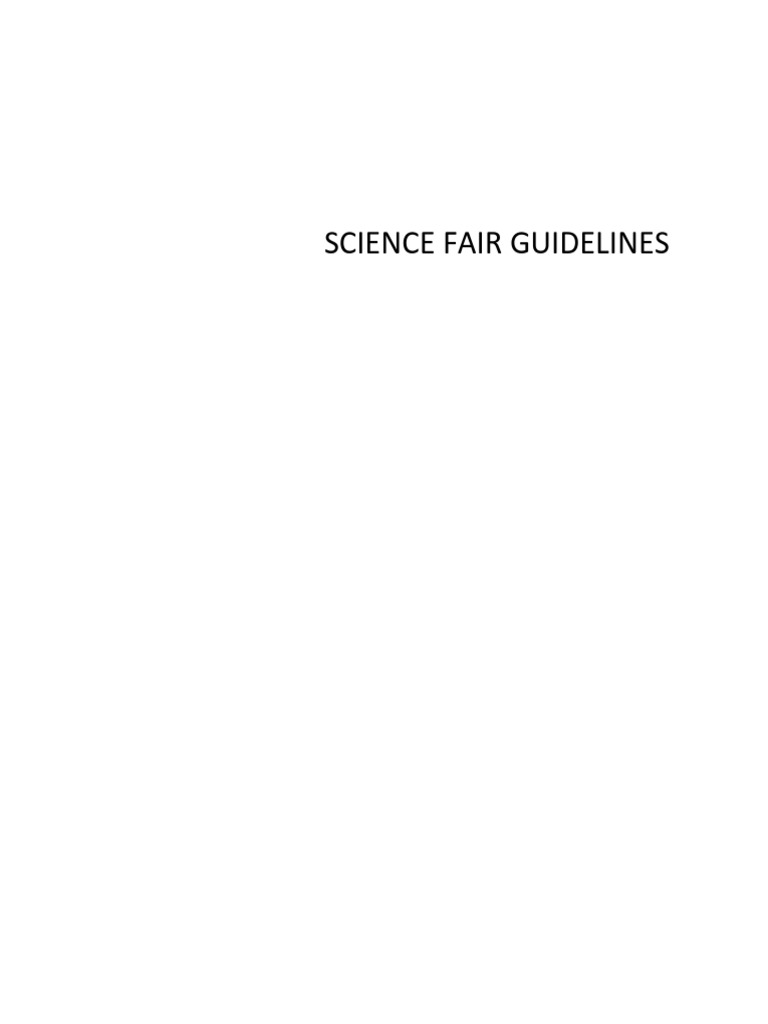 ABSH Science Fair Guidelines 2024-2025 | PDF | Experiment | Cartesian ...