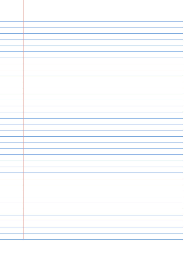 Printable Lined Paper College Ruled | PDF