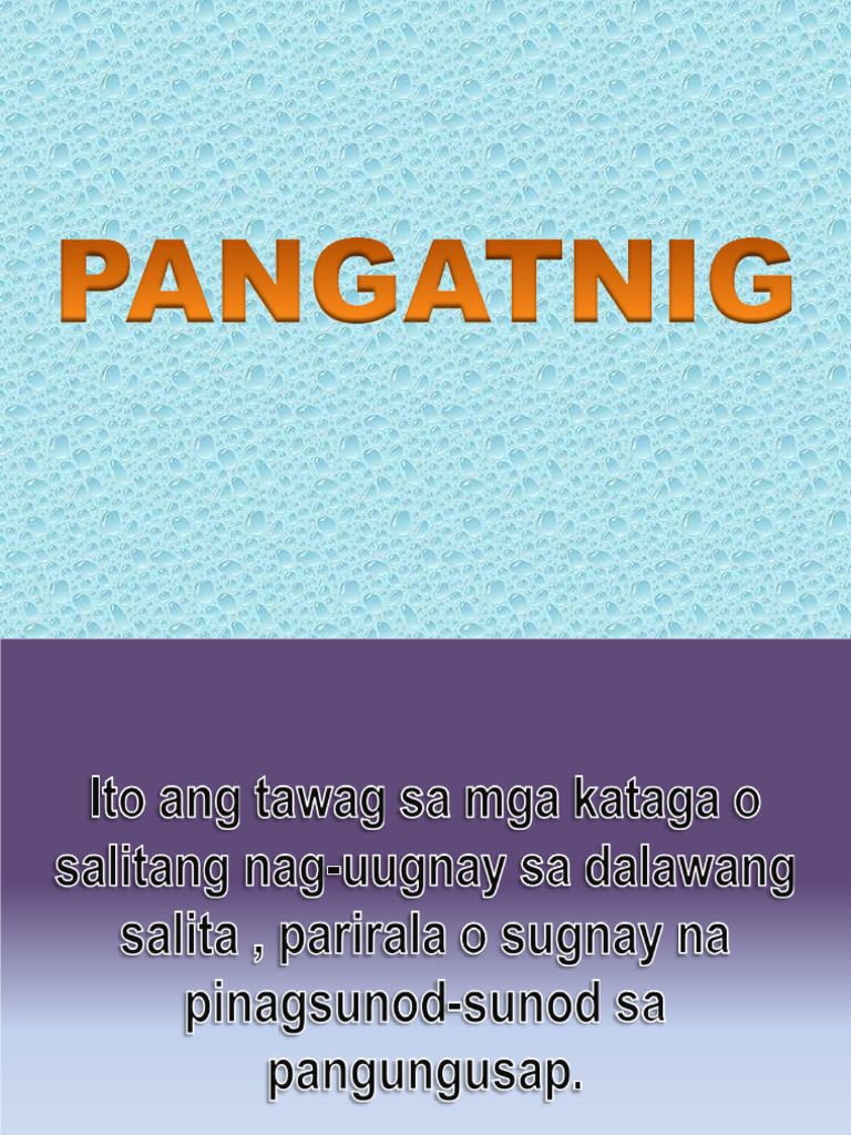 Pangatnig | PDF