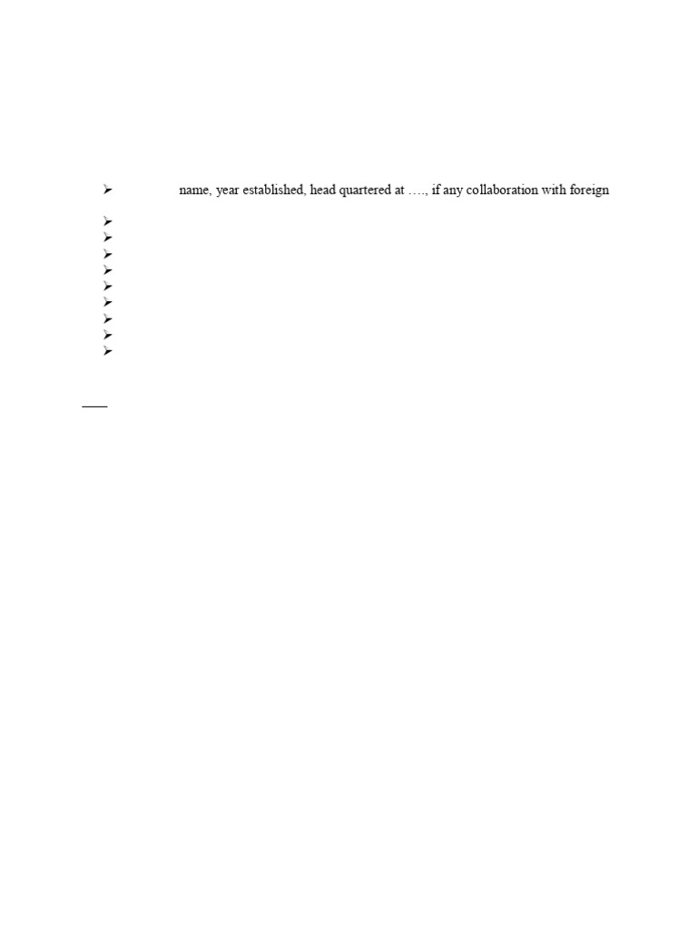 Company Profile Format | PDF