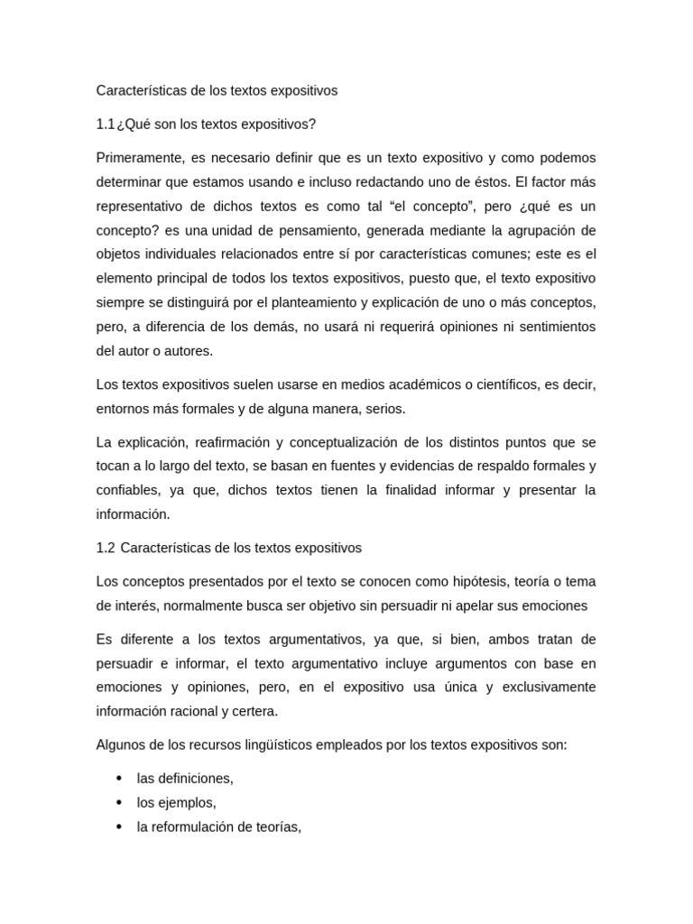 Guía de Textos Expositivos | PDF | Pensamiento | Cognición