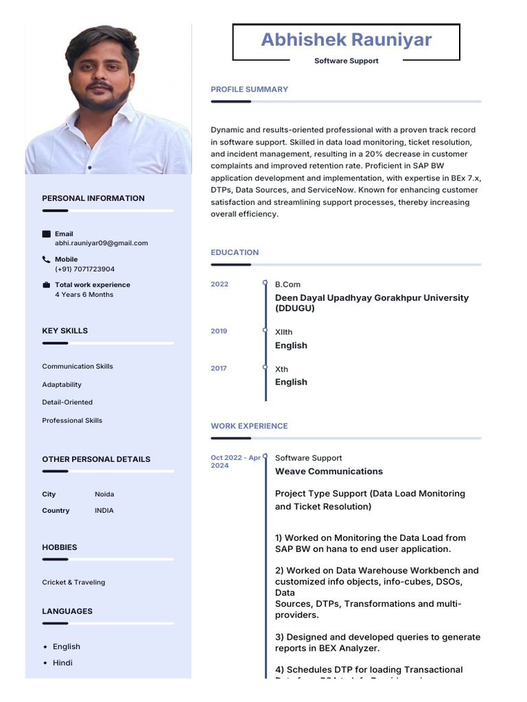 Abhishek Rauniyar: Personal Information | PDF | Data | Computing