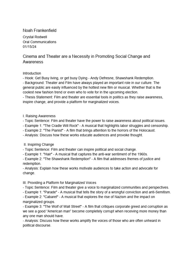 Random Speech Written by AI | PDF