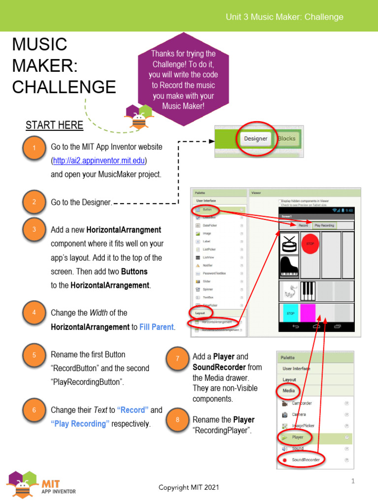 Music Maker Student Guide Challenge | PDF | Software | Computing