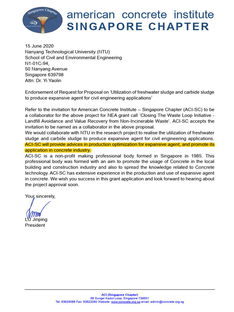 Support letters_combined_0607202003371499087 | PDF | Civil Engineering