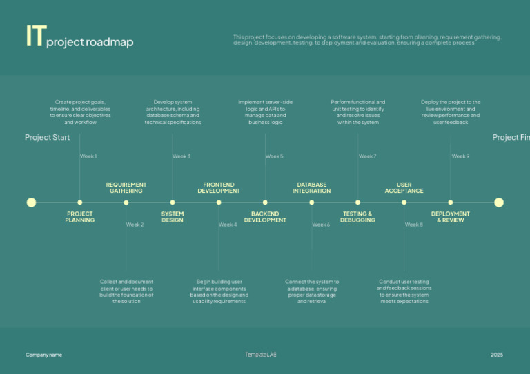 IT Project Roadmap Template | PDF | Databases | Data Management