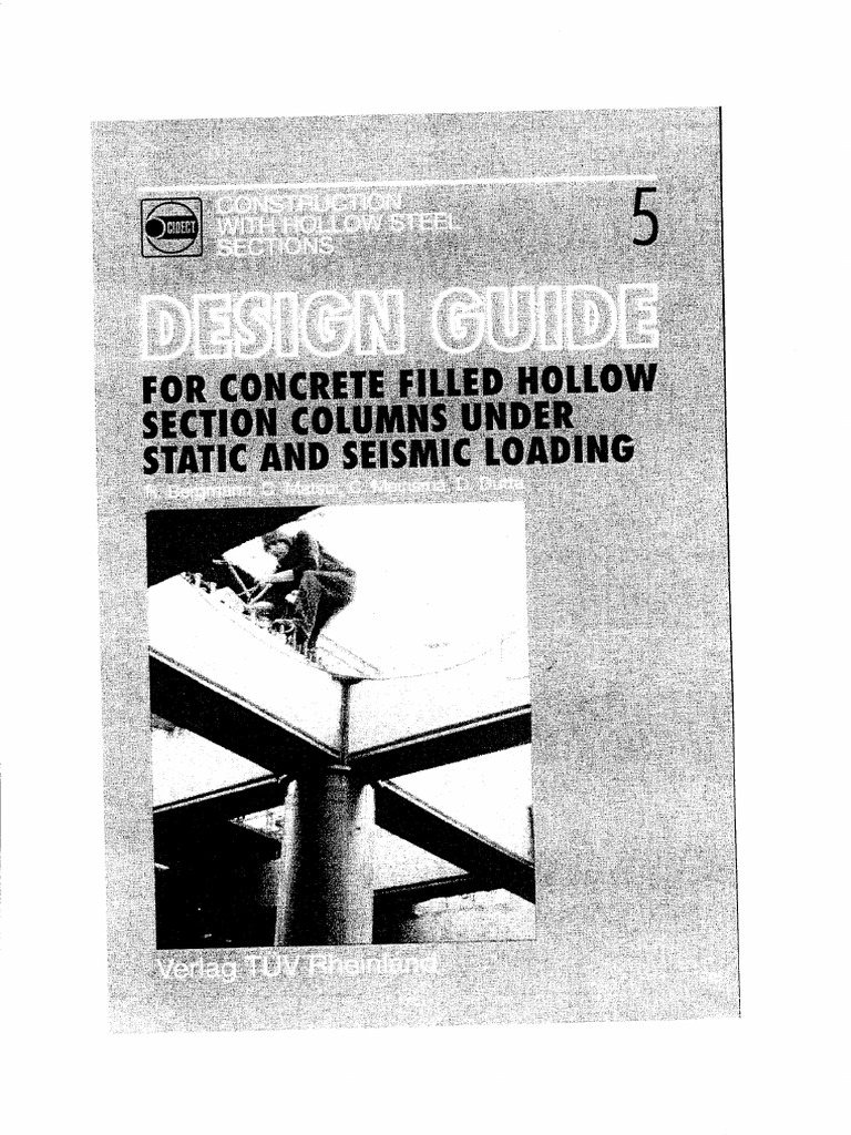 DESIGN GUIDE For Concrete Filled Hollow Section Columns Under Static ...