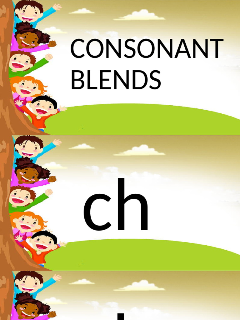 Consonant Blending Sound | PDF