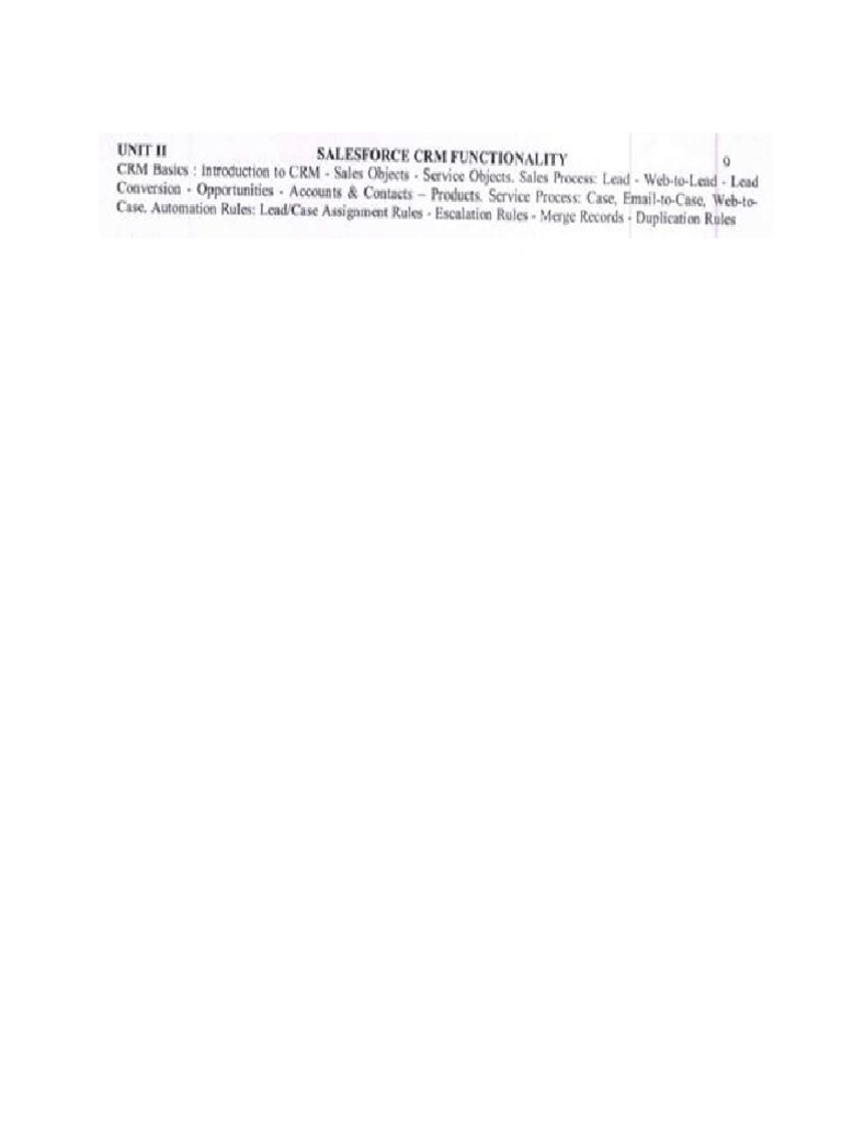 SFC Unit-Ii Notes - 030156 | PDF | Sales | Customer Relationship Management