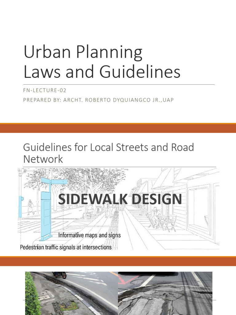 Sidewalk Design Guidelines for Urban Planning | PDF | Pedestrian ...