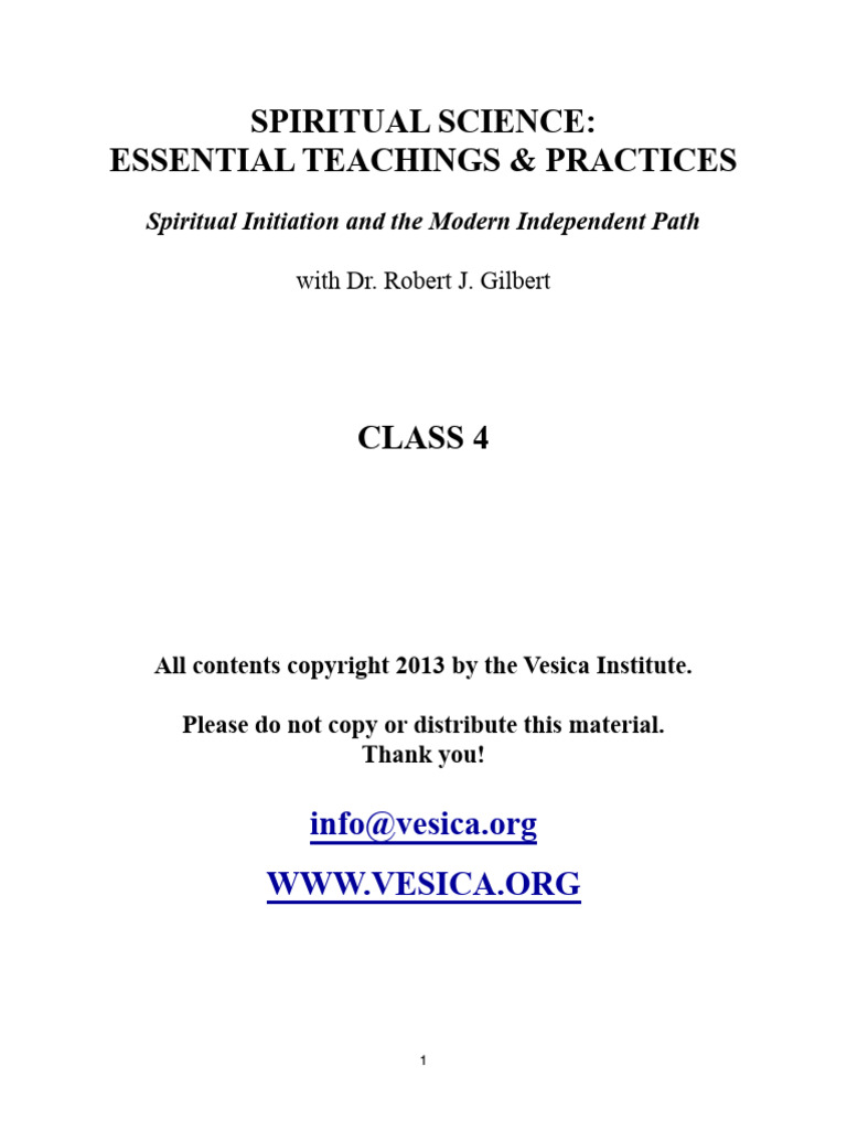 Class 4 Handout | PDF | Kundalini