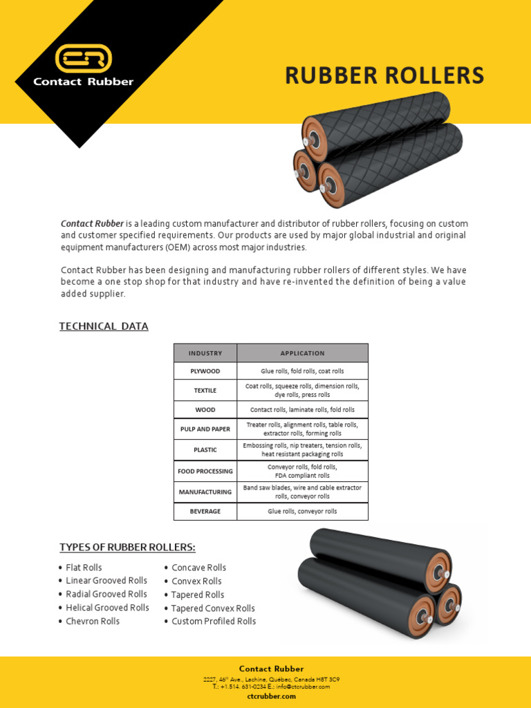 Roller Brochure Final | PDF | Materials | Secondary Sector Of The Economy