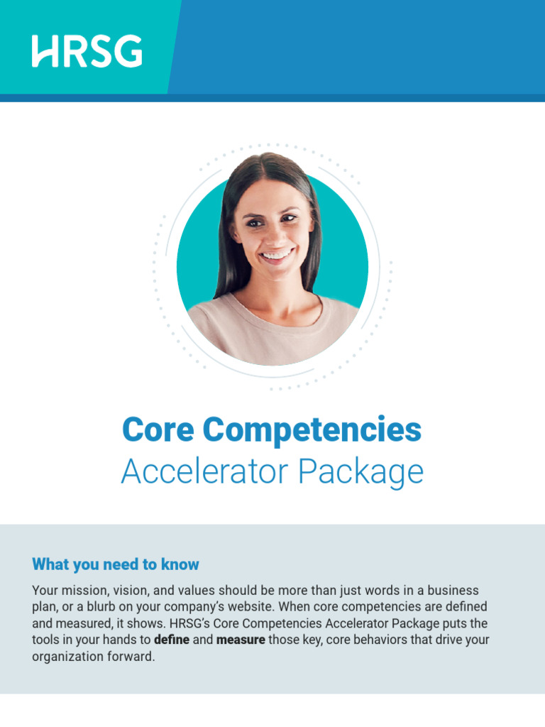 Core Competencies Accelerator Package | PDF | Cognition | Industrial ...