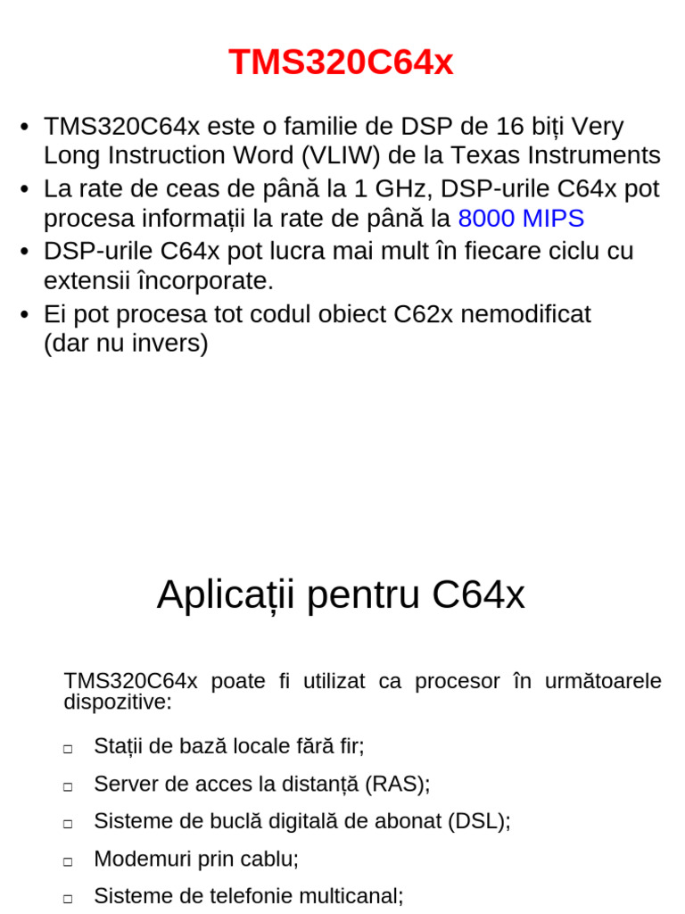 Arhitectura Tms320c64x | PDF
