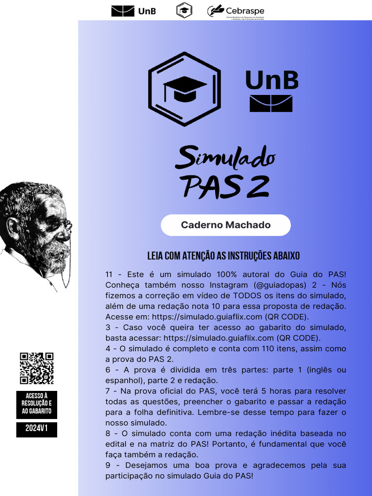 Simulado Pas 2 2024v5 Definitivo | PDF