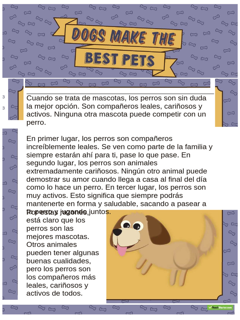 Perros: Las Mejores Mascotas | PDF | Mascota | Perros