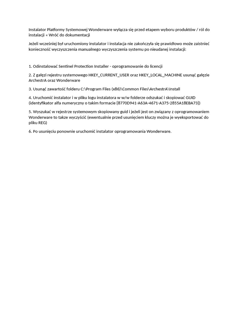 Apv Deinstalacja | PDF