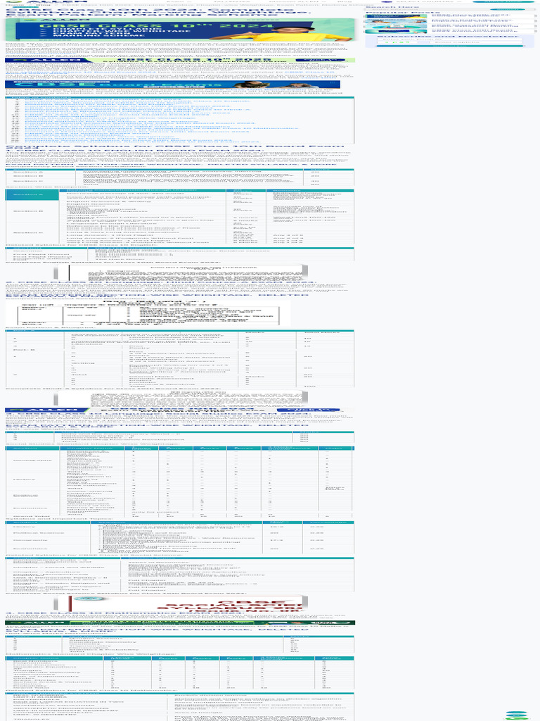 CBSE Class 10th 2024 Complete Syllabus, Chapter-Wise Weightage, Exam Pattern, Marking Scheme ...
