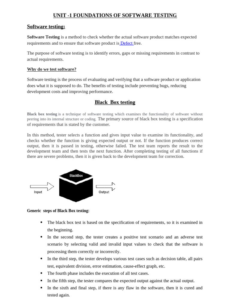 Software testing (2) | PDF | Software Testing | Unit Testing Software testing (2) | PDF | Software Testing | Unit Testing