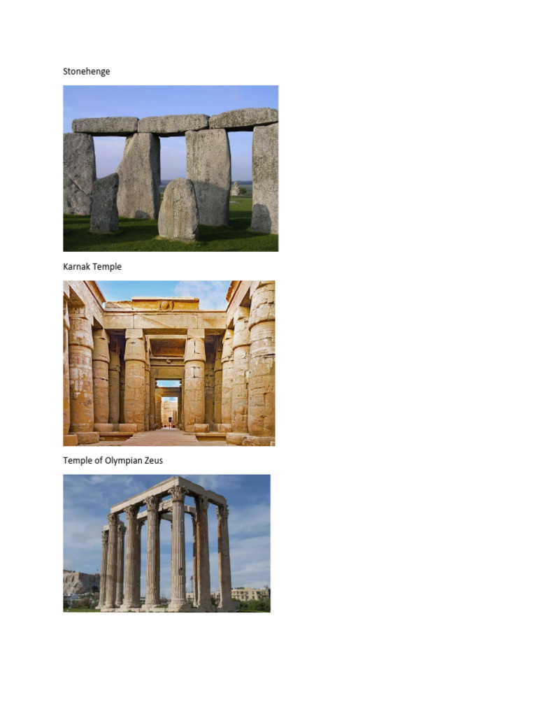 5 Examples of The Post and Lintel System - Alyson Baetiong | PDF