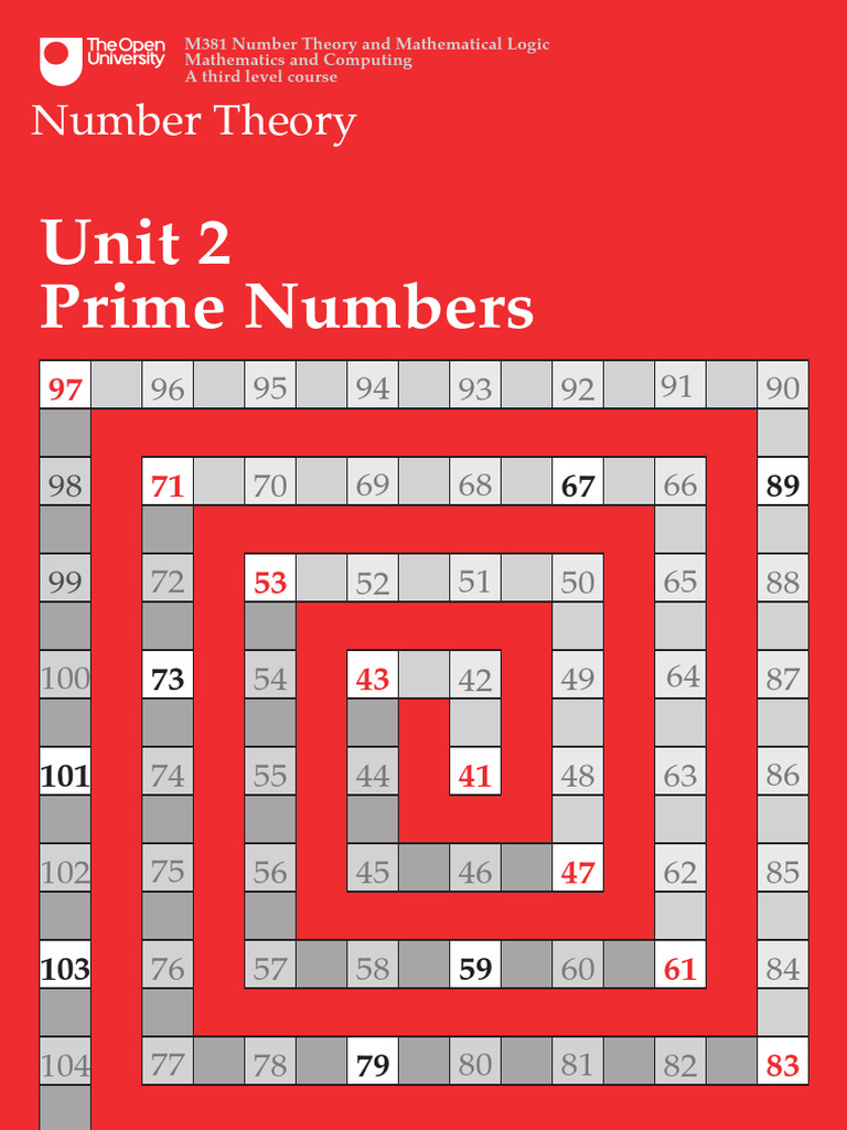 Unit 2 - Prime Numbers (Open University) | PDF | Prime Number | Numbers