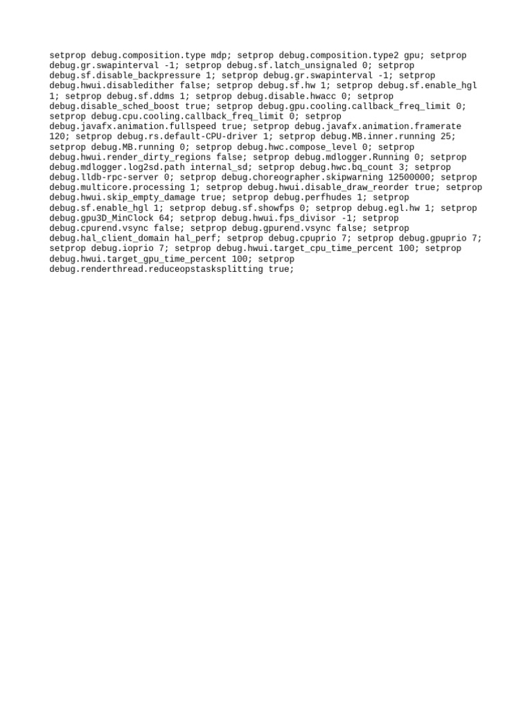 Setprop x8 Mod Render Boost Membership | PDF