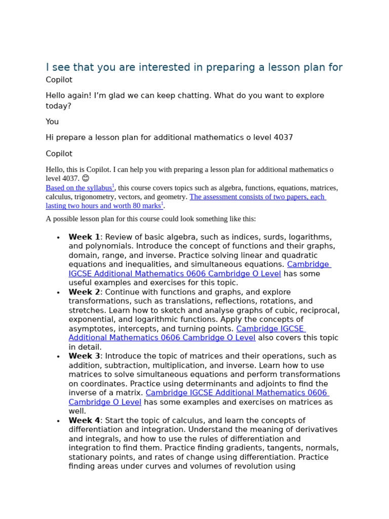 Lesson Plan Differentiation Trigonometry Pdf Trigonometric Functions Trigonometry