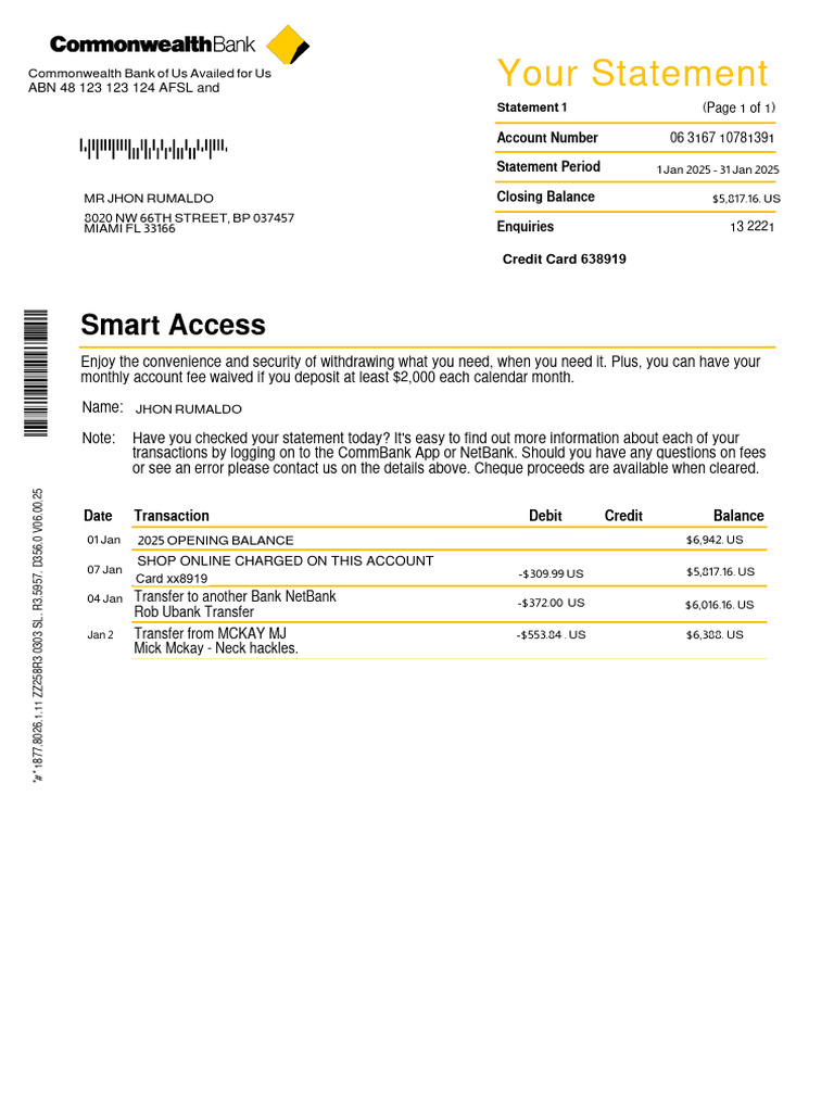 Commonweath-Bank-Statement-TemplateLab.com_ _7_ (3) | PDF