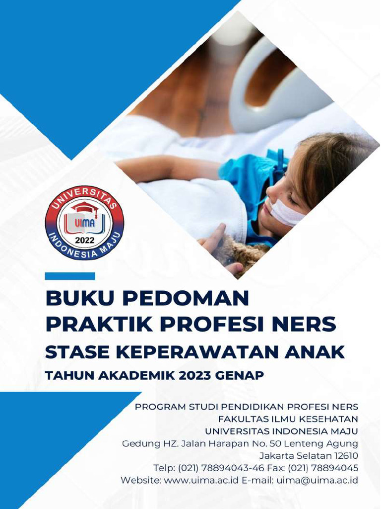 EDIT Buku Pedoman Praktik Profesi Ners Stase Keperawatan Anak UIMA 2023 Genap | PDF