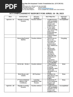 Annex A - Accomplishment Report For DTR | PDF