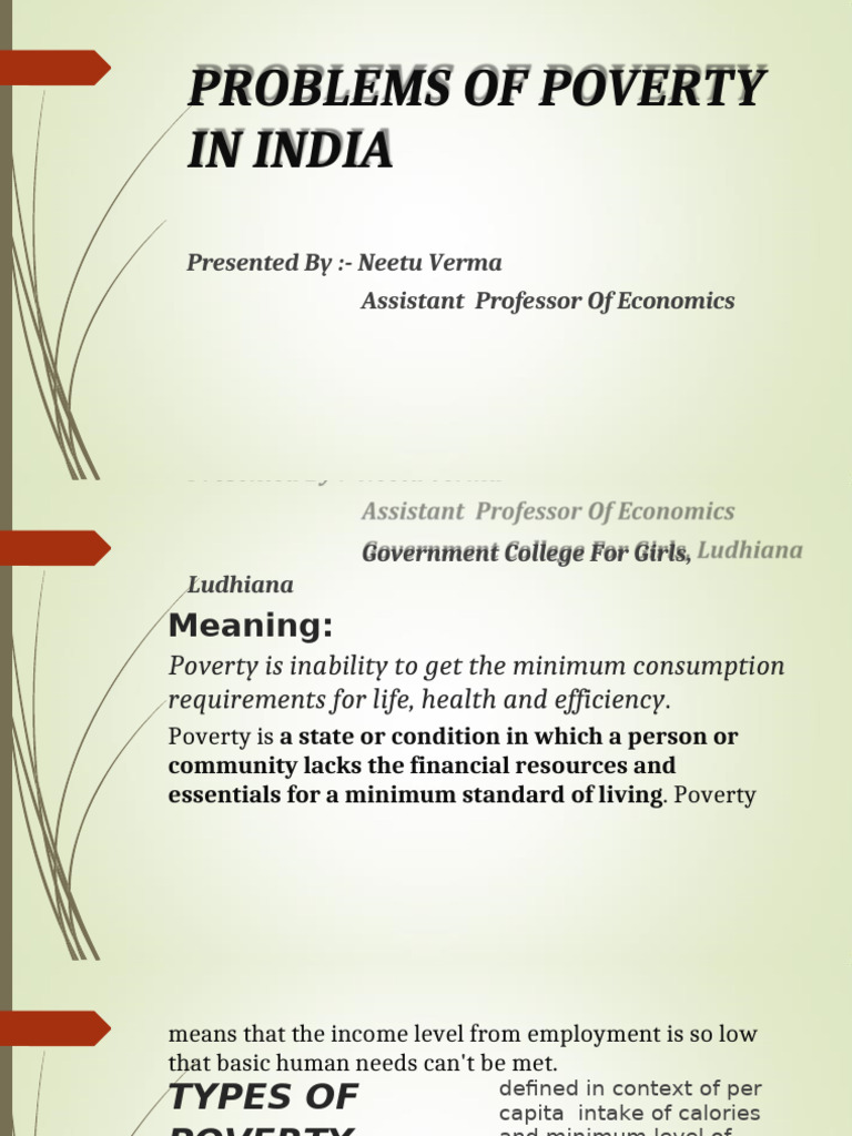 Poverty in India | PDF | Poverty | Poverty & Homelessness