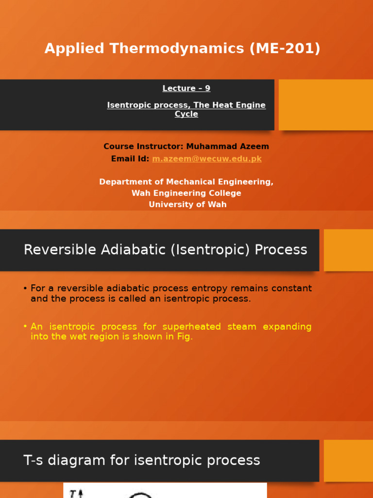 Lect 9, The Heat Engine cycle (1) | PDF | Heat | Physical Sciences