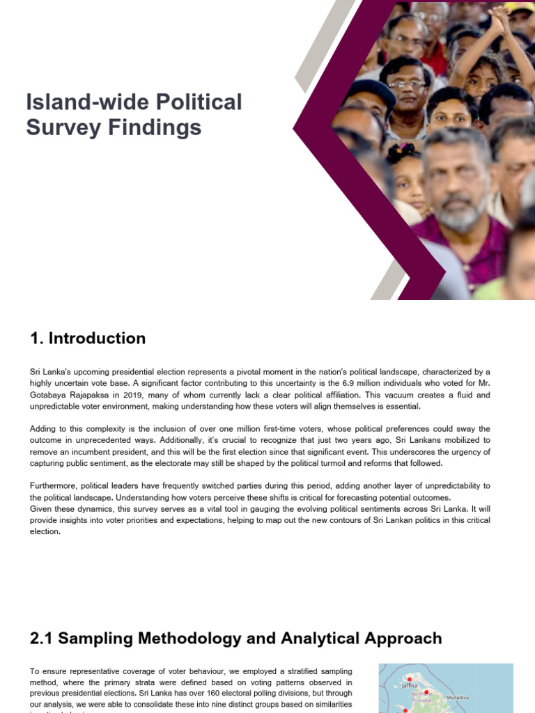 Island - Wide Survey Summary Final | PDF | Sampling (Statistics) | Survey Methodology