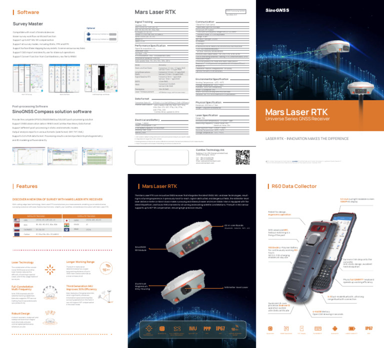 SinoGNSS Mars Laser RTK | PDF | Mobile Technology | Wireless