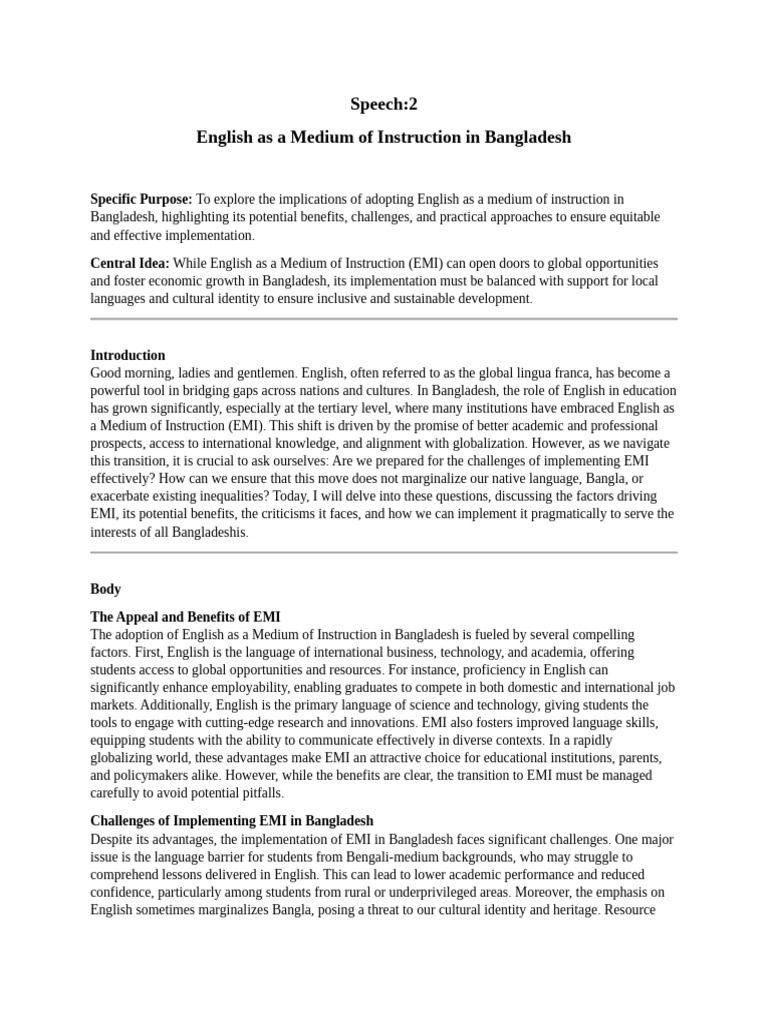 Speech 2 | PDF | Learning | Human Communication