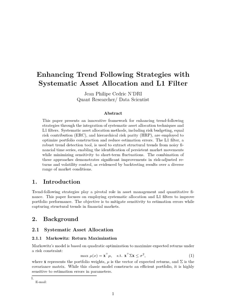Trading Signals | PDF | Covariance | Cluster Analysis