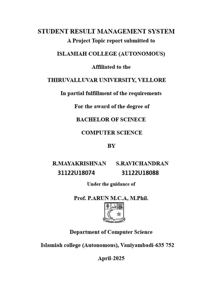 Snapsis For Student Result Management System | PDF | Data | Software