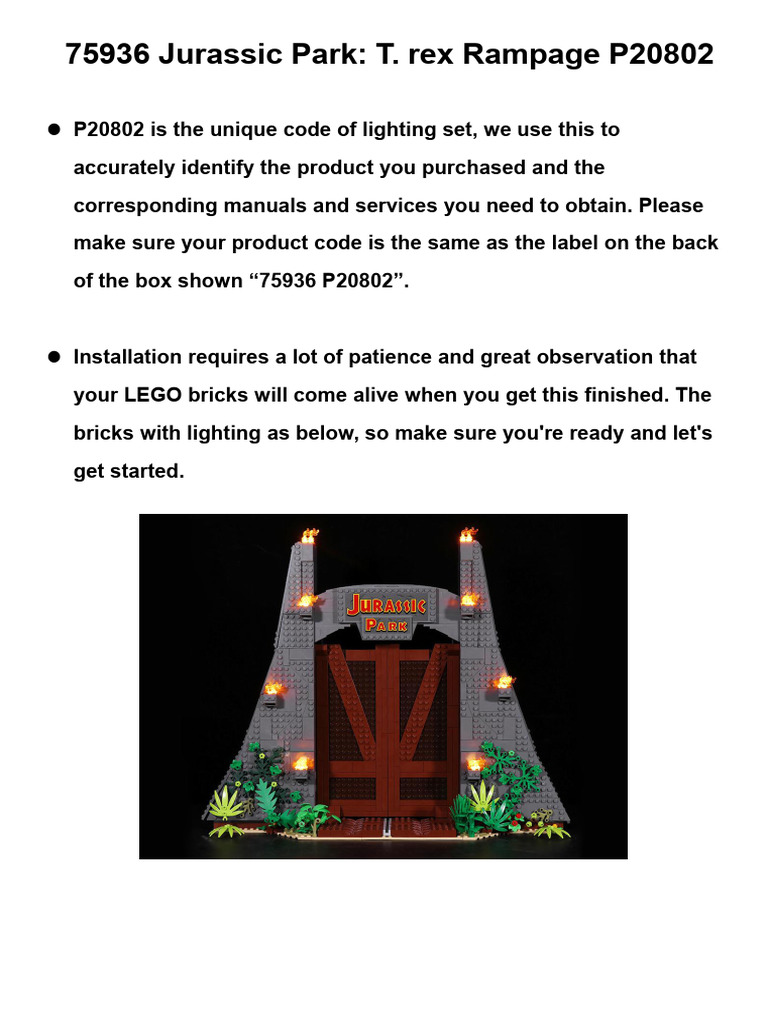 LEGO-lighting-P20802 75936 | PDF | Electrical Connector | Ac Power ...