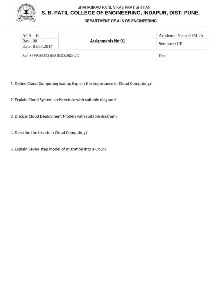 Assignment NO 1 | PDF