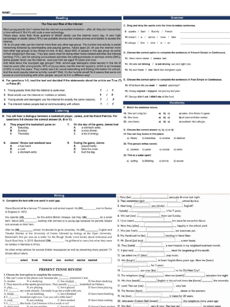 grade 8 grammar vocab | PDF