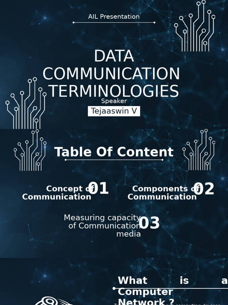 Data COMMUNICATION Terminologies | PDF | Computer Network | Telecommunications