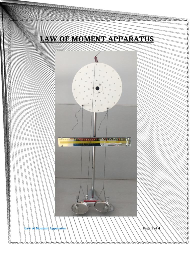 Law of Moments Apparatus Guide | PDF