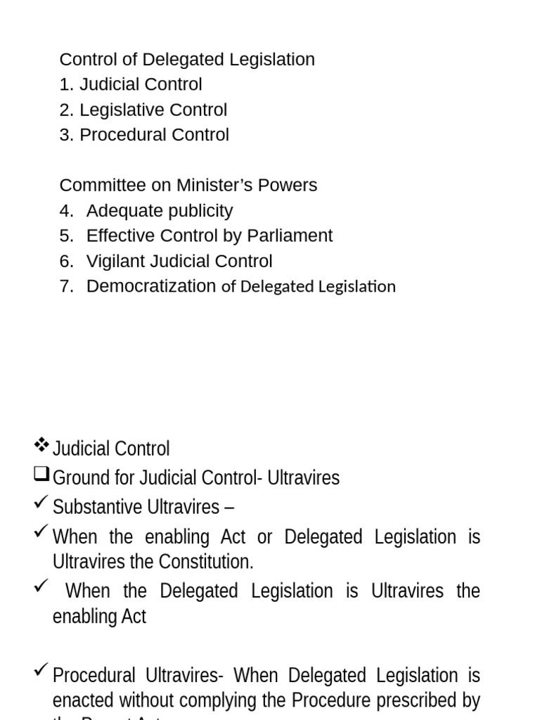 Control of DL - Copy | PDF | Political Law | Statutory Law