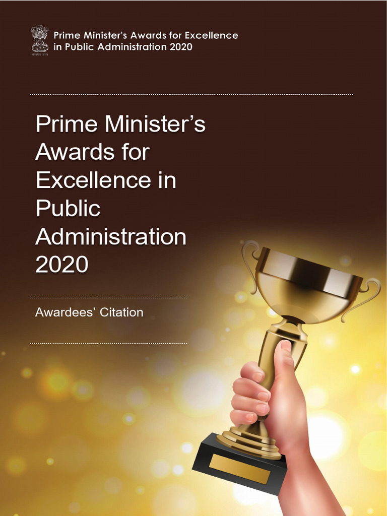 PM Awards For Excellence in Public Administration 2020 | PDF