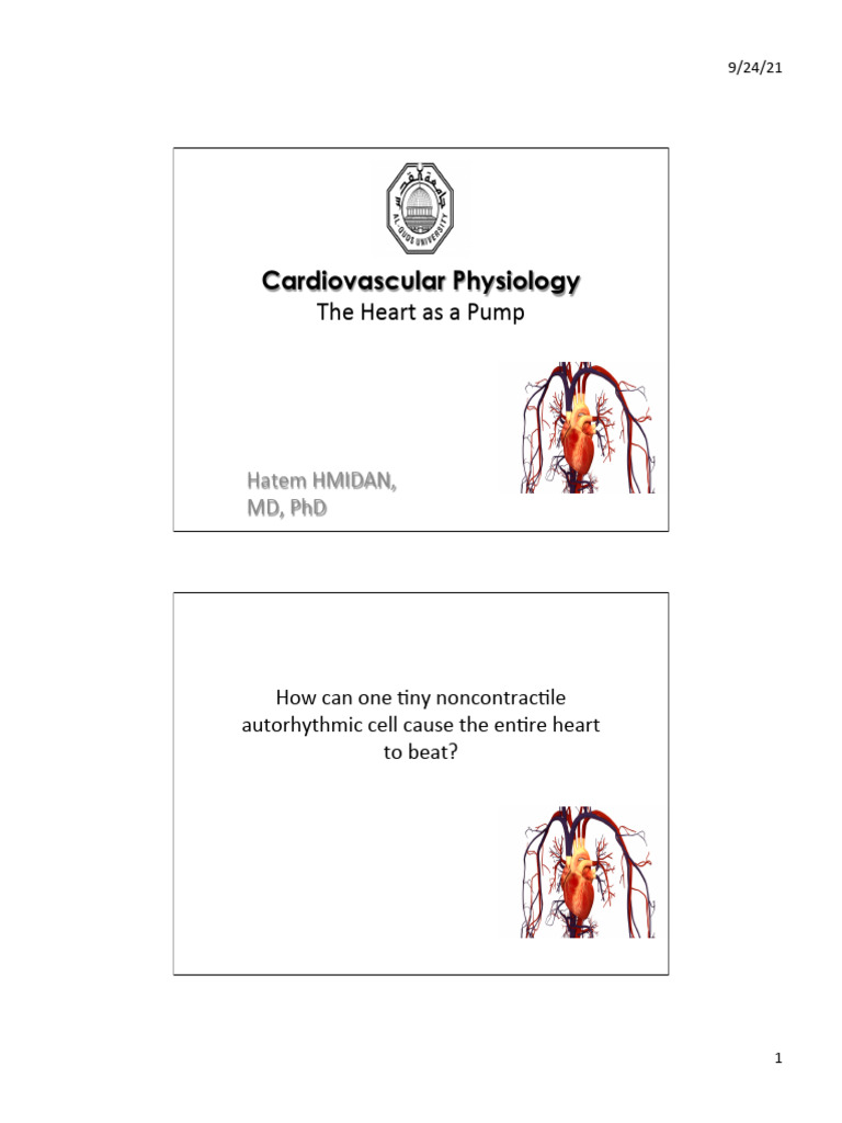 The Heart As A Pump - ECG - Lecture2 | PDF | Electrocardiography | Heart