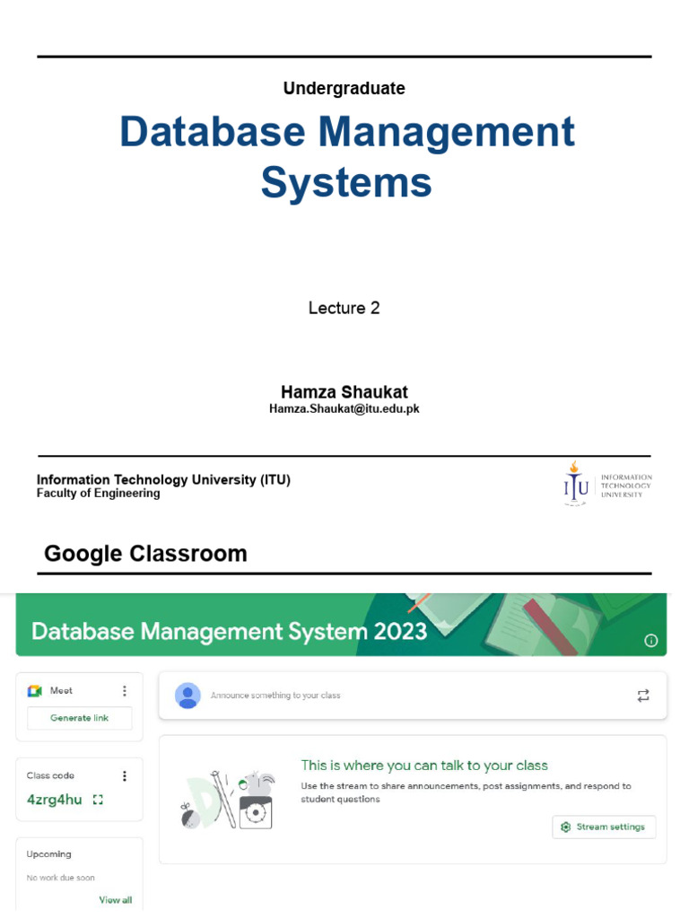 lec 2 | PDF | Databases | Database Transaction